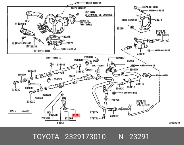 GENUINE OE INSULATOR, 2329173010 for TOYOTA 23291-73010 $13.59 ...