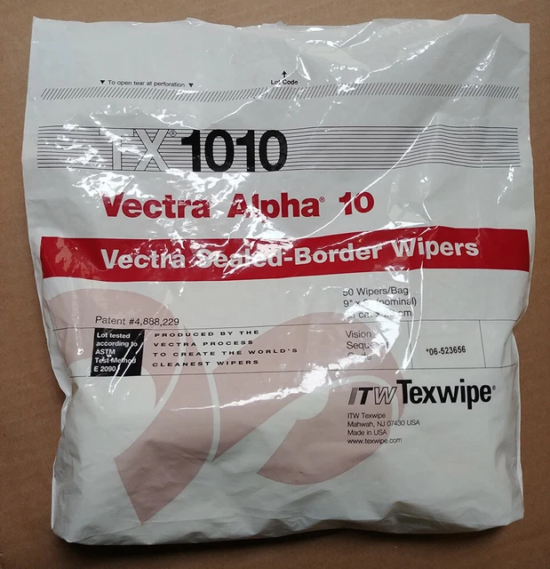 VECTRA® ALPHA® 10 TX1010 Reinigungstücher 9"x9" (23cm x 23cm) siehe ...