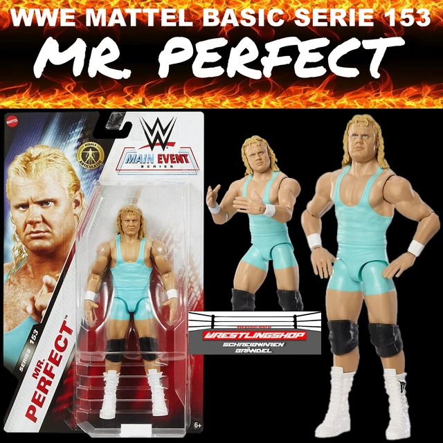 WWE MATTEL BASIC Serie 153 Mr. Perfect Wrestling Action Figur Elite Raw ...