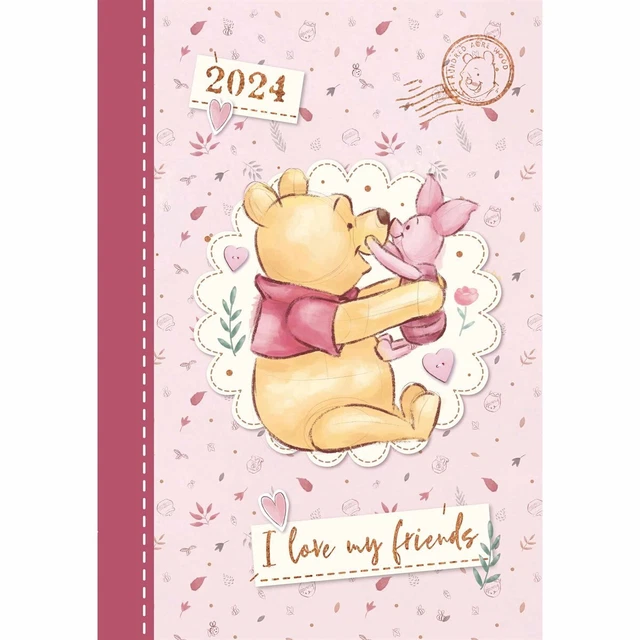 Disney Winnie The Pooh Sketch A5 Diary 2024 Entertainment Week To