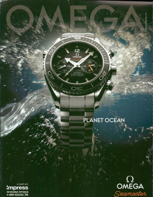 OMEGA SEAMASTER MAGAZINE Print Ad Watch CO-AXIAL CHRONOMRTER VTG 1gp ...