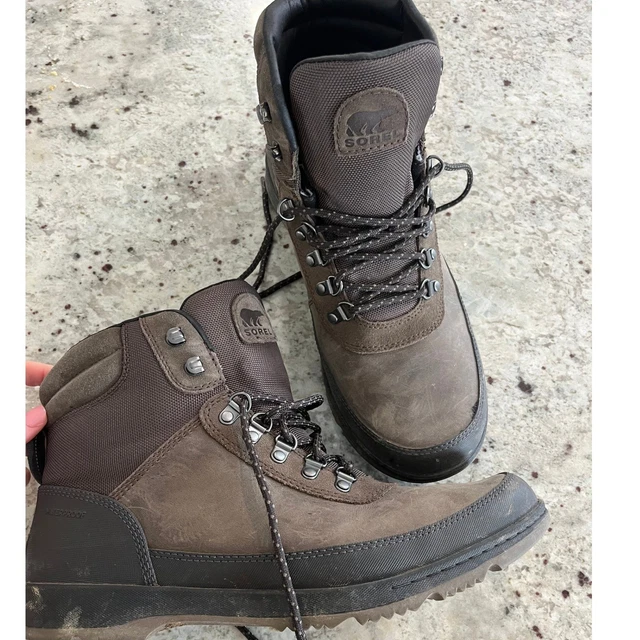SOREL BUXTON LACE Mens Brown Waterproof Winter Snow Boots NM5165-245 ...