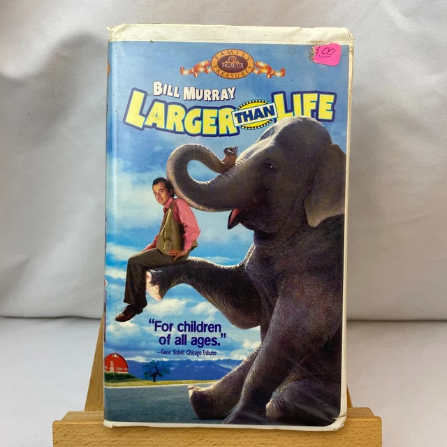 LARGER THAN LIFE Clamshell VHS - Starring Bill Murray £5.76 - PicClick UK