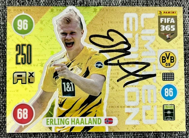 ERLING HAALAND SIGNED/AUTOGRAPHED FIFA 365 Limited Edition Adrenalyn XL ...