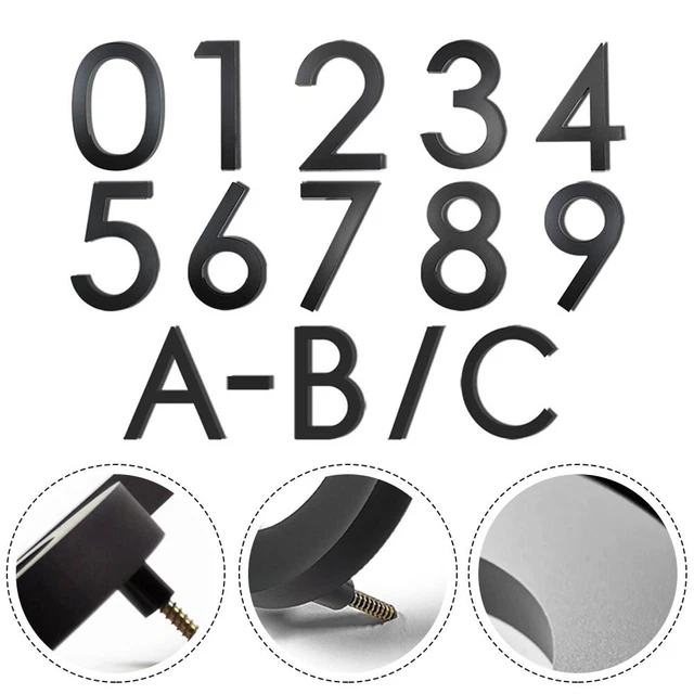 GARDEN SIGNS HOUSE Number Large Metal Numbers Alphabet Signs H 6inch 1 ...