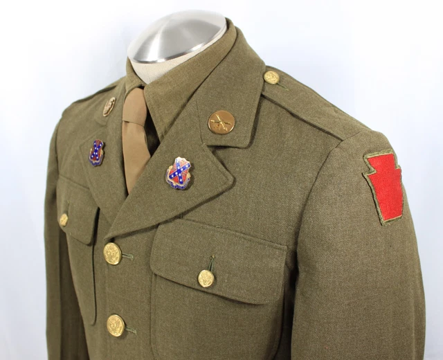NAMED! WW2 U.S. 28th Infantry Division ~ 107th Field Artillery Uniform ...