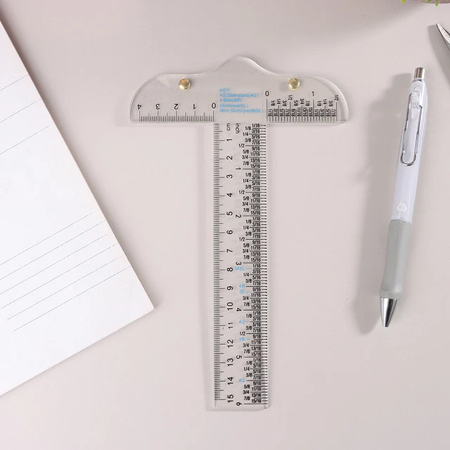 CLEAR ACRYLIC T-SQUARE Ruler For Easy Reference While Crafting T-Square ...
