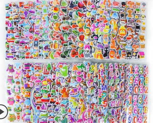 CHILDREN TOY RANDOM 1 sheet Stickers Teacher Rewards Kids Crafts Kids ...