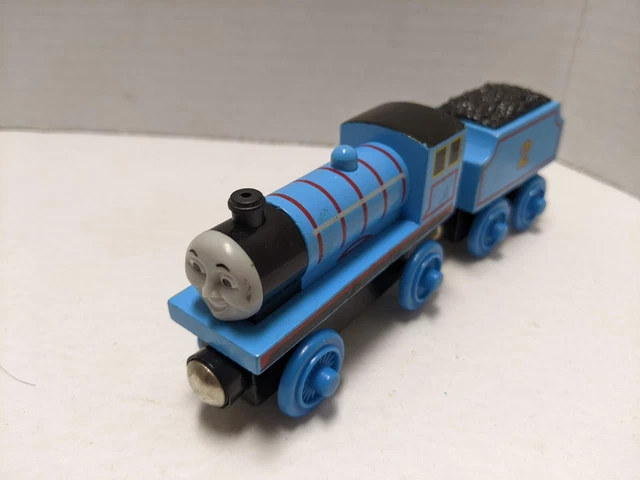 THOMAS & SEINE Freunde Holzeisenbahn Edward & Tender Zug Panzer EUC EUR ...