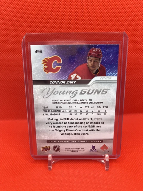 CONNOR ZARY 2023-24 Upper Deck UD Series 2 Young Guns Rookie #496 ...