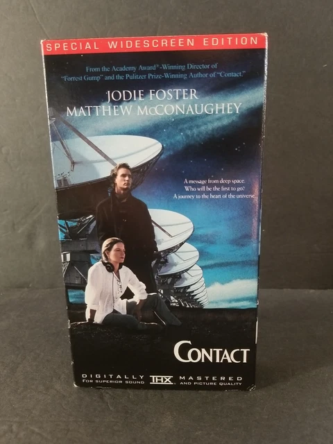 CONTACT SPECIAL WIDESCREEN VHS Jodie Foster Matthew McConaughey Woods ...