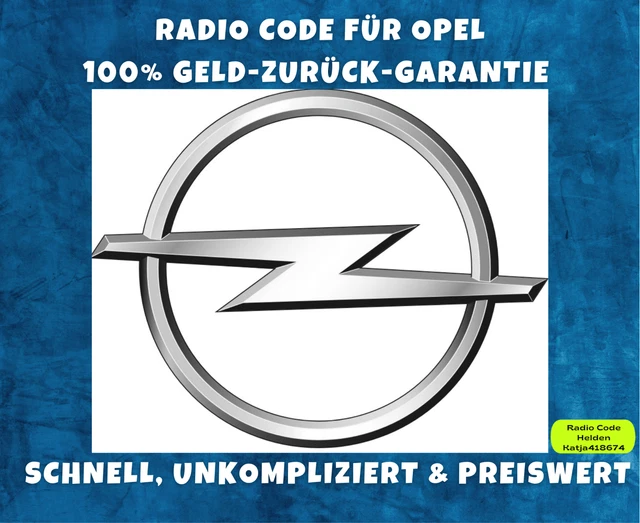 OPEL RADIO CODE Delco CDR 2005 500 Opel Car 300 Opel CD 300 SC202 Opel ...
