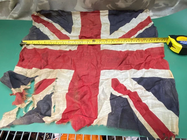 ORIGINAL WW2 BRITISH Army Identification Flag (square) in Worn ...