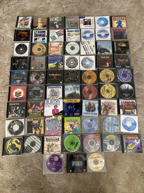 HUGE VINTAGE SOFTWARE games lot 66 PC cd roms shareware $300.00 - PicClick