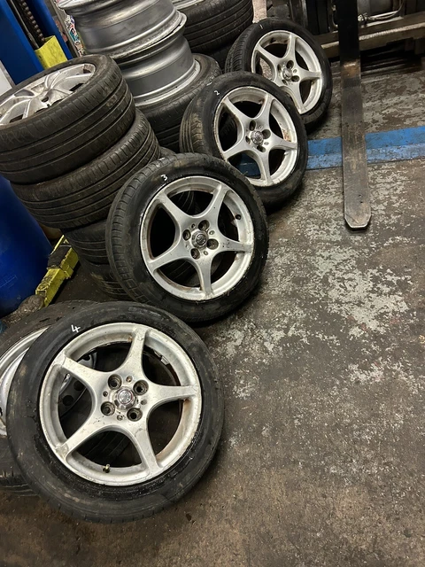 TOYOTA MR2 ROADSTER Mk3 99-07 SET Genuine OEM Staggered Alloy Wheels ...