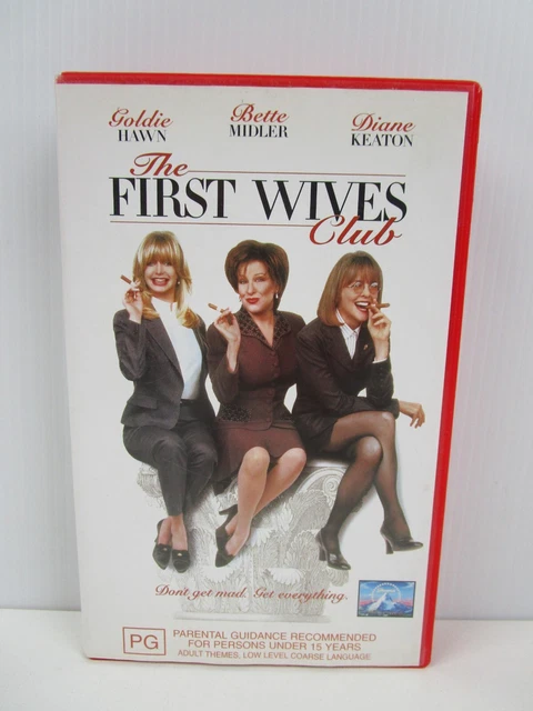 THE FIRST WIVES Club, Goldie Hawn, VHS Tape, Vintage Video, Movie, PG ...