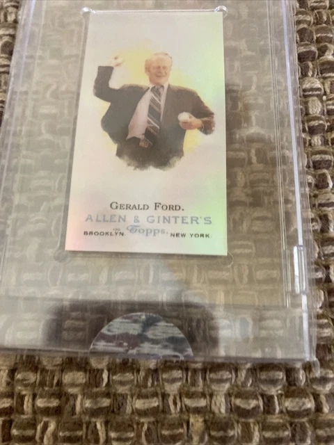 EMPLACEMENTS PRÉSIDENTIELS GERALD Ford 2008 eTopps Allen & Ginter Mini ...