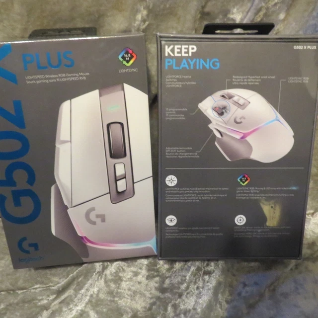 LOGITECH -G502 X PLUS LIGHTSPEED Wireless Gaming Mouse with HERO 25K ...