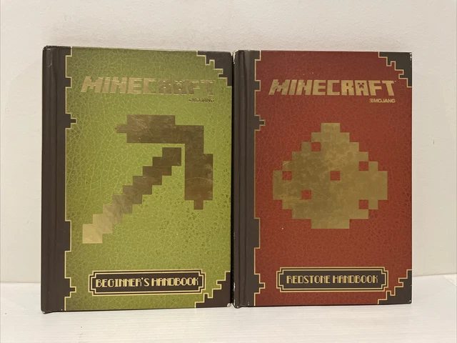 MINECRAFT BOOKS X2 Beginners Handbook Redstone Handbook Mojang Gaming ...