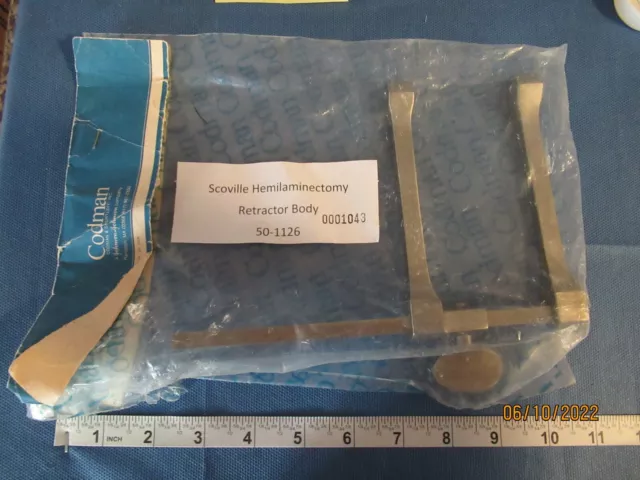 1043 CODMAN 50-1126 Scoville Hemilaminectomy Retractor Body $508.63 ...