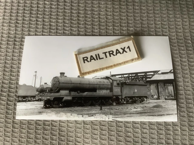RAILWAY STEAM PHOTOGRAPH - 63878 At Immingham Shed - 1956. (Darkroom ...