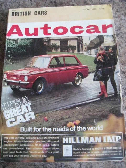 AUTOCAR MAY 1965 British Cars Jaguar 4.2 E-Type Brabham Tuned Viva Test ...