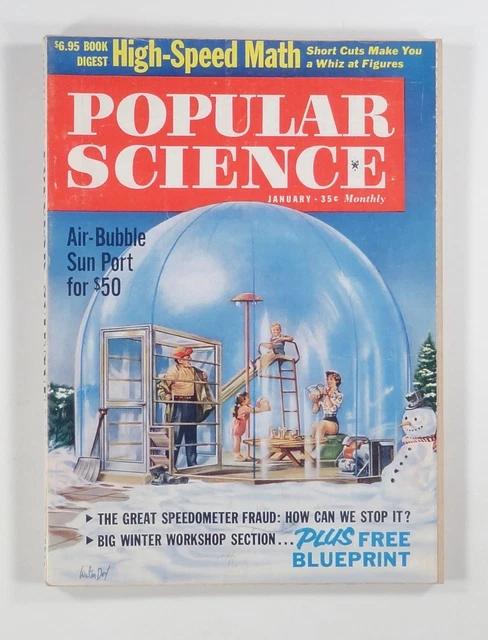 1961 JAN POPULAR SCIENCE plastic sun port SPEEDOMETER FRAUD workshop ...