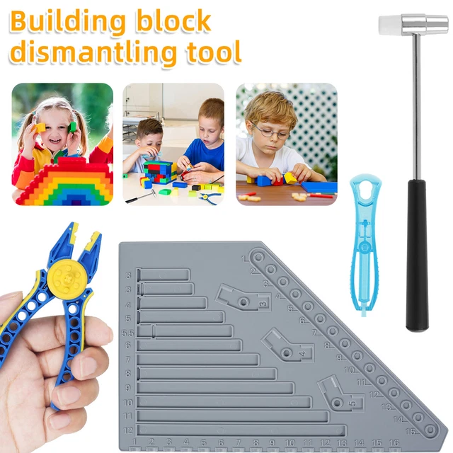 BUILDING BLOCK TOOL Kit Include Brick Separator Multi-Use Hammer ...