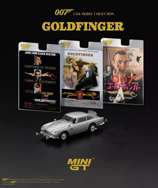 MINI GT 007 1965 Aston Martin DB5 “Goldfinger” 1:64 EN Blister ...