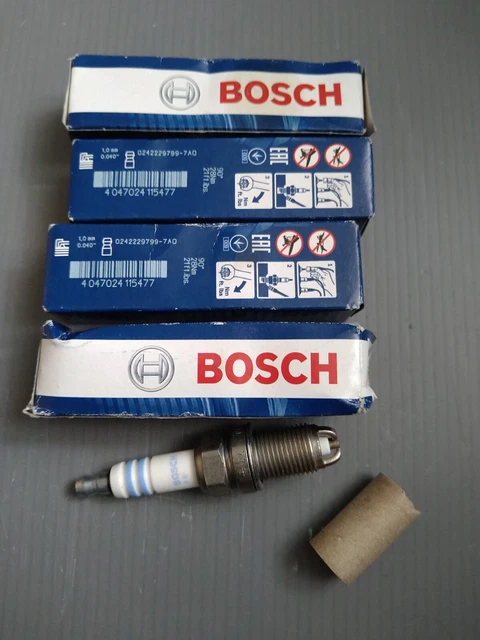 BOSCH 0242229799 SPARK Plugs Set Of Four £13.00 - PicClick UK