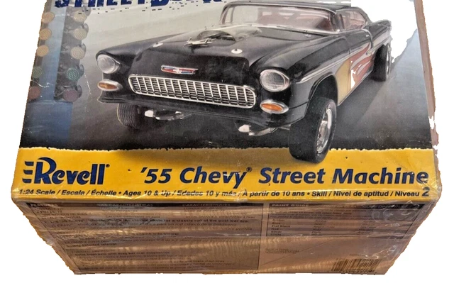 REVELL MONOGRAM '55 CHEVY STREET MACHINE 1:24 Scale Model Kit Unbuilt ...