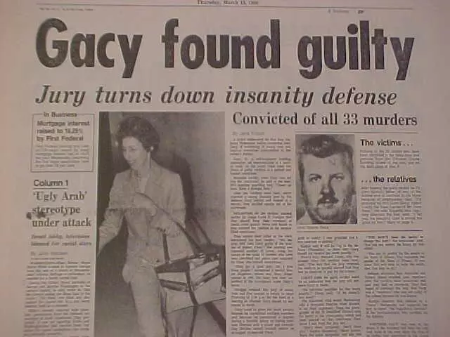 VINTAGE NEWSPAPER HEADLINE ~Serial Killer John Wayne Gacy Electric ... VINTAGE NEWSPAPER HEADLINE ~Serial Killer John Wayne Gacy Electric ...