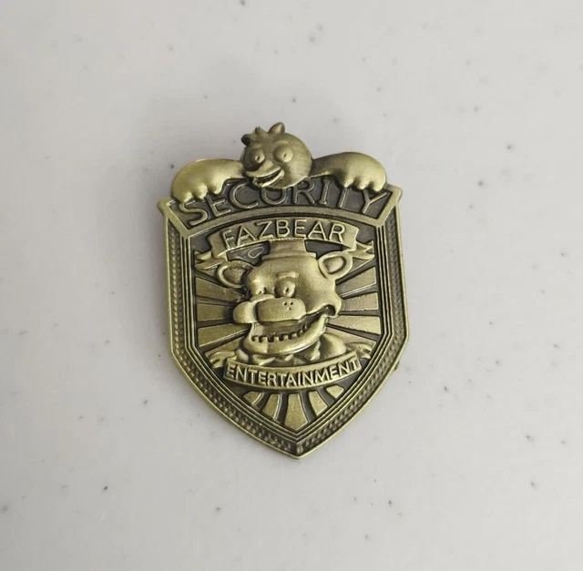FNAF SECURITY GUARD Badge - Fazbear Design - Show Authority - 2.2in x 1 ...