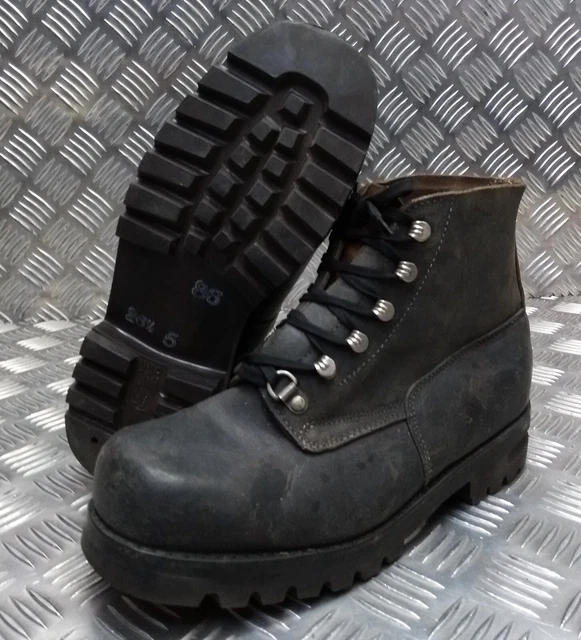 VINTAGE ARMY BOOTS German Military Issue Mountain Climbing Bundeswehr ...