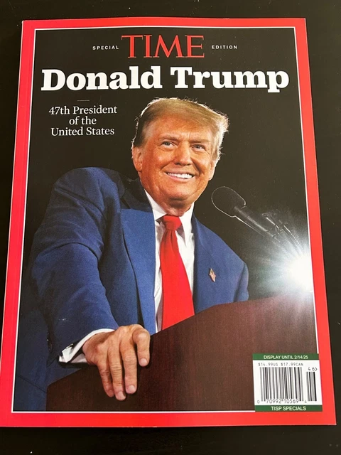 DONALD TRUMP TIME Special Edition Magazine 47th President Of USA No ...