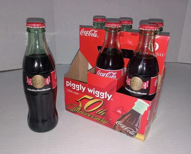 VTG PIGGLY WIGGLY 50th Anniversary~New Millennium COCA-COLA 6-Pack Full ...