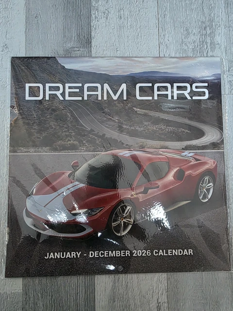 DREAM CARS 2026 calendar new £4.38 - PicClick UK