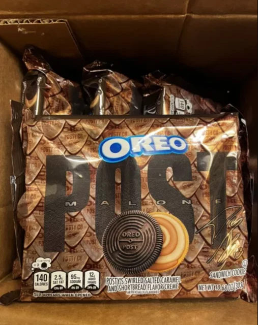 POST MALONE LIMITED Edition OREO cookies 2025 Twisted Crème Posty - In ...