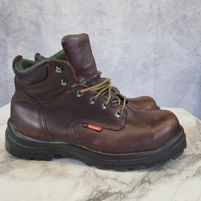 RED WING KING Toe Composite Toe Safety Boots Men's Size 10.5 D Cognac ...