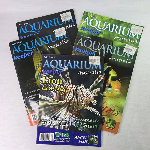 AQUARIUM AUSTRALIA MAGAZINE Lot 5 Issues Vol 1 2007 Fishkeeping Aquatic ...