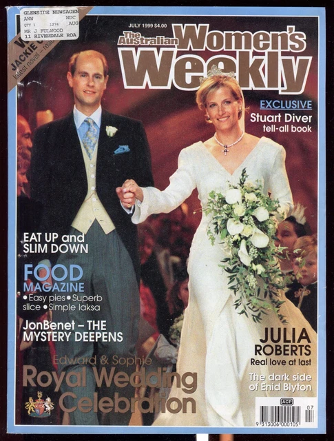 THE AUSTRALIAN WOMEN'S Weekly Magazine July 1999 Prince Edward Sophie ...