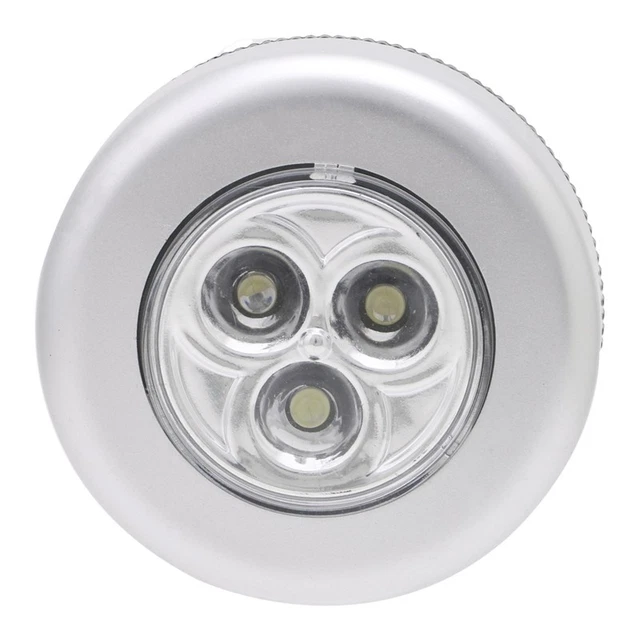 3 LED CAR Home Wall Camping for Touch Push Lamp Battery Powered Night ...