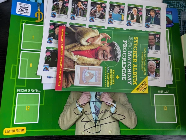 ONLY FOOLS CONVENTION 2024 Signed by David Jason With Stickers And ...