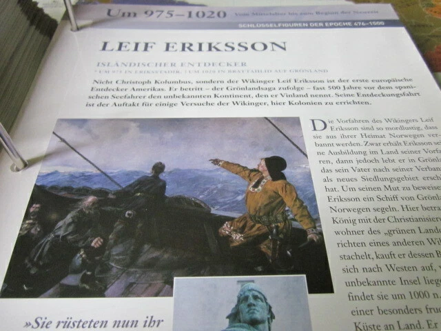 GESCHICHTE EUROPAS 476-1500 Schlüsselfiguren Leig Erikson Island ...