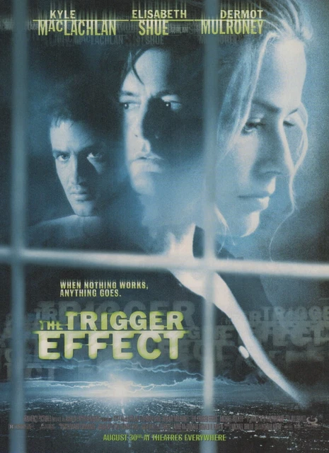 FILM MAGAZINE ADVERT Trigger Effect Kyle Maclachlan Elisabeth Shue £4. ...