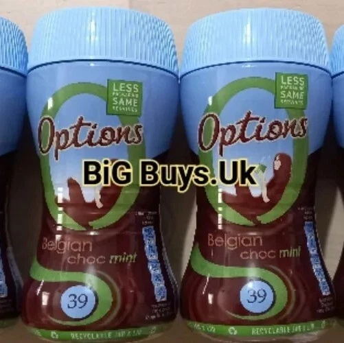 2 X 220G Tubs Options Hot Chocolate Belgian Choc Salted Caramel Low ...