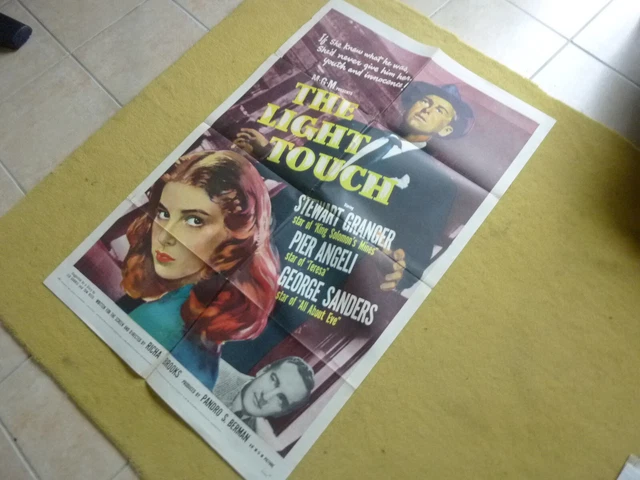 AFFICHE ORIGINAL CINÉMA THE LIGHT TOUCH 1951 Granger US poster movie one sheet EUR 60,00 ...