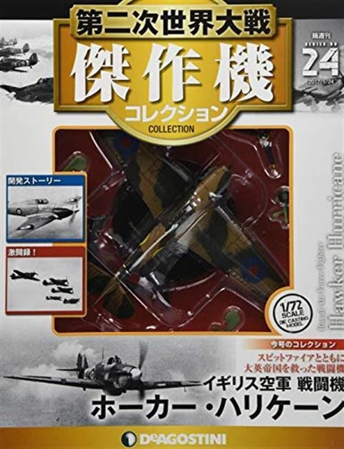 DEAGOSTINI WW2 AIRCRAFT Collection #24 1/72 Hawker Hurricane UK Model ...
