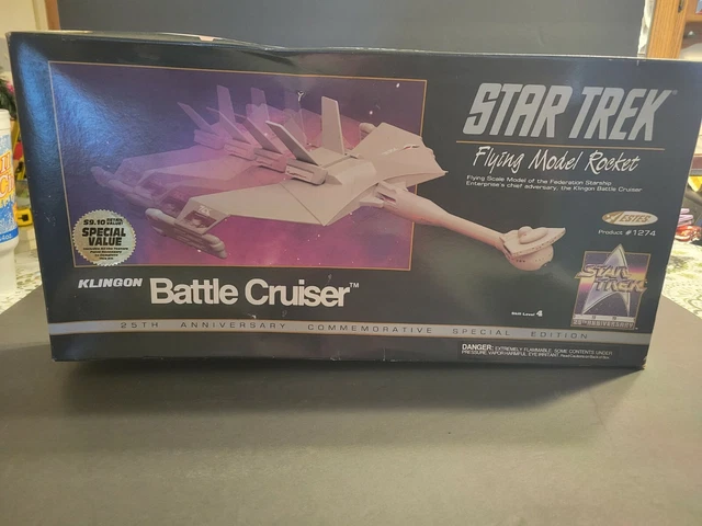 *RARE* ESTES STAR Trek Klingon Battle Cruiser Flying Model Rocket 1274 ...