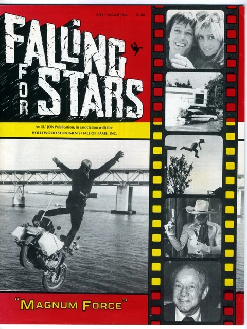 FALLING FOR STARS 1974 Vol 1 Number 1 Dar Robinson Hollywood Stuntmen ...